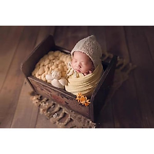 RUZHILING Newborn Baby Photography Stretch Wrap Newborn Photo Blanket Newborn Photography Props for Boy Girl Photoshoot Swaddle (White)