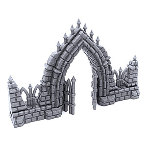 Cemetery Bundle by Terrain4Print, 3D Printed Tabletop RPG Scenery and Wargame Terrain for 28mm Miniatures