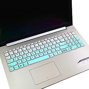MUBUY Keyboard Cover for Lenovo IdeaPad 3 15 15.6 17.3 |Lenovo Yoga C740 C940 15.6 |Lenovo Ideapad 320 330 330s 340s 520 S540 720s 130 S145 L340 S340 V330 V130 |ThinkBook 15 -Mint Green