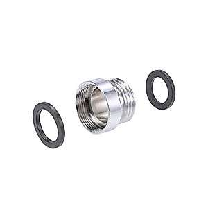 uxcell Faucet Adapter G1/2 Male Thread to M22x1.0 Female Thread Copper Aerator for Garden Hose 3Pcs