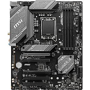 MSI B760 Gaming Plus WiFi Gaming Motherboard (Supports 12th/13th Gen Intel Processors, LGA 1700, DDR5, PCIe 4.0, M.2, 2.5Gbps LAN, USB 3.2 Gen2, Wi-Fi 6E, ATX)