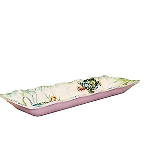 Sigrid Olsen Sea Turtles Serving Tray Platter Plate Melamine