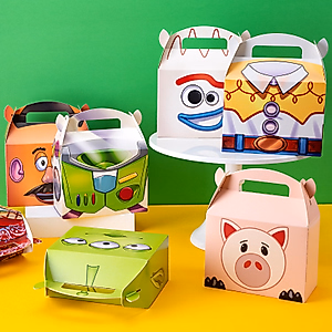 Toy Birthday Party Supplies,16Pcs Gift Boxes,Game Theme Style Party favors,Best for Fill Up the Birthday Gift Bags（8 style）