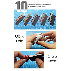 Hobby Model Craft Tools All Purpose Sanding Sponge 50pcs Type(320-400# 500-600#800-1000#1200-1500#1800-2000 grit)