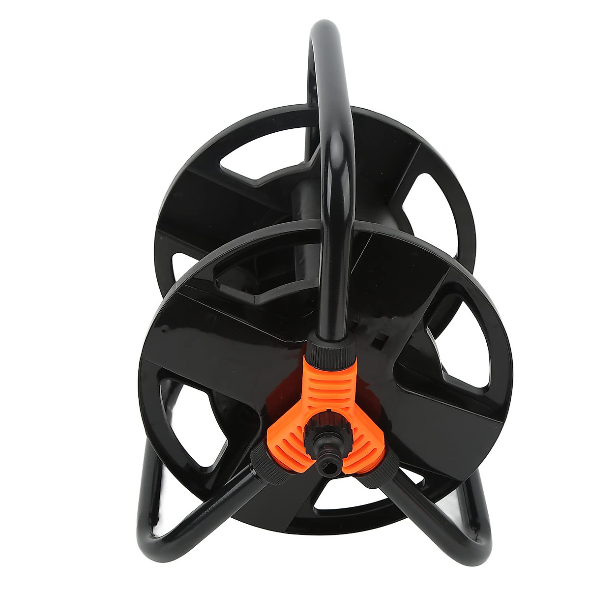 Yosoo Health Gear Hose Winding Reel, Garden Hose Reel Water Pipe Storage Rack Single Arm Hose Storage Reel for Garden Car Washing Watering