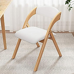 ZRAGEK Folding Chairs with Padded Seats,Home Comfortable Dining Chair Learning Chair, Single Comfortable Backrest Lounge Chair On The Balcony, Portable, Bearing 100kg