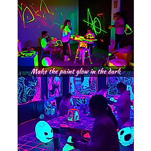 L LOHAS LED Black Light Bulbs, BR30 LED Black Light Bulb Glow in the Dark, 12W Halloween Blacklight Bulb UV 120WEquiv,UVA385-400nm, Black Light Bulbs for Glow Party Body Paint Fluorescent Poster,2Pack