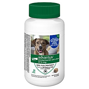 Advantus (Imidacloprid) Chewable Flea Treatment for Large Dogs, 30 Count, 23-110 Pound