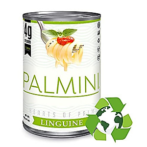 Palmini Linguine Pasta | Low-Carb, Low-Calorie Hearts of Palm Pasta | Keto, Gluten Free, Vegan, Non-GMO | As seen on Shark Tank | (14 Ounce - Pack of 6)