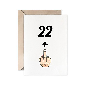 MAGJUCHE Funny 23rd Birthday Card, 22+1 women Or Men Sweet 23 Years Old Birthday Gift Joke Card