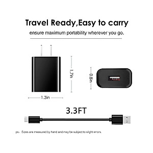 Wall Charger USB C Charging Cable Cord for Sony WH CH520/WH CH720N, WH-CH710N, WH-1000XM5, WH-1000XM4, WH-1000XM3 WF-1000XM4 WF-C500 WH-CH510 WI-1000XM2 WI-C200 WI-XB400 WF-1000XM3 LinkBuds Headphones
