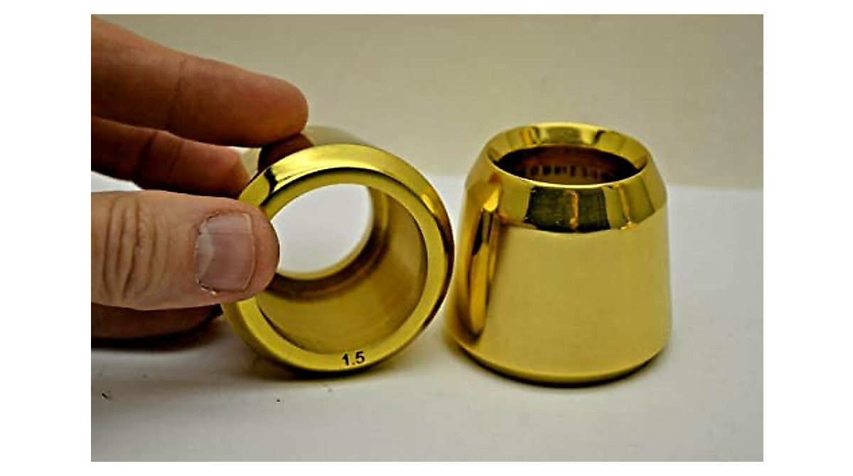 Solid Brass 1 1/2" Church Candle Followers - Elegant & Durable