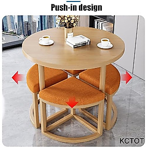 Round Negotiation Reception Tables and Chairs, Cotton and Linen Fabrics, Reception Table and Chair Combination, Conference Room Table, E1 Grade Environmentally Friendly Board Tabletop ( Color : B6 )