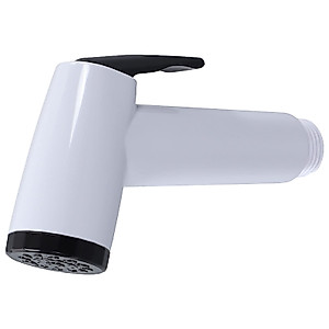Bidet Sprayer G1/2 Thread Wall Mounted Handheld Toilet Sprayer for Dog Shower Floor Carpet Multifunctional Use for Women (B1125W three-piece set 1)