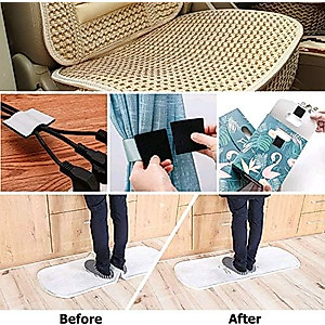 Double-Sided self-Adhesive Tape, 26Feet Extra Strong Double-Sided Adhesive with Fastener 0.8inch Wide self-Adhesive Adhesive pad with Loop Tape and Hook Tape (Black)