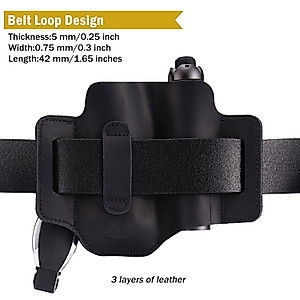 VIPERADE PL3 Multitool Sheath, Leather Sheath with DIY Patch Area, EDC Pocket Organizer for Men, Leatherman Sheath Flashlight Holder with Pen Holder, EDC Belt Organizer with Key Holder (A-Black)