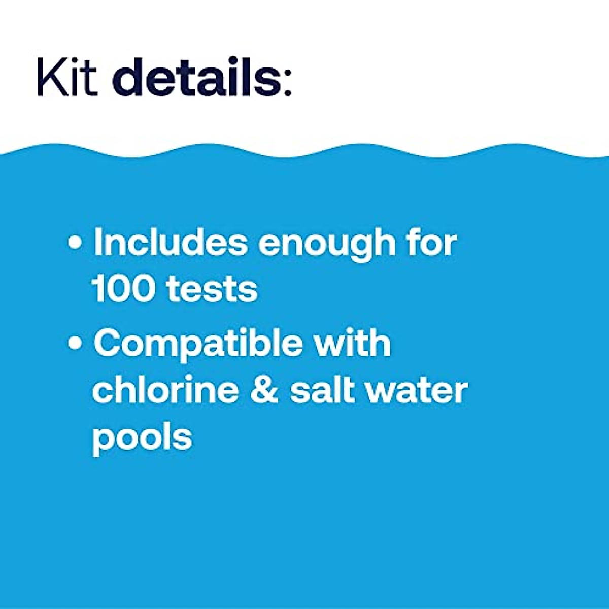 HTH Pool Care 6-Way Test Kit, Swimming Pool Water Chemical Tester, 100 Tests