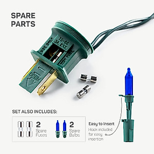 Christmas String Lights [100 Set] 25 Ft Blue Christmas String Lights, for Xmas Tree, Garland, Holiday, Party Décor –Mini Christmas Lights for Tree Weather-Resistant