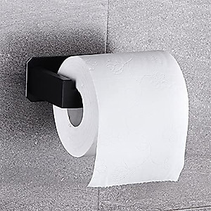 Toilet Paper Holder No-Drill Self Adhesive Toilet Paper Holder Stainless Steel Bathroom Kitchen Roll Paper Accessory Tissue Towel Rack Metal Holders Toilet Roll Holder (Color : C Style)