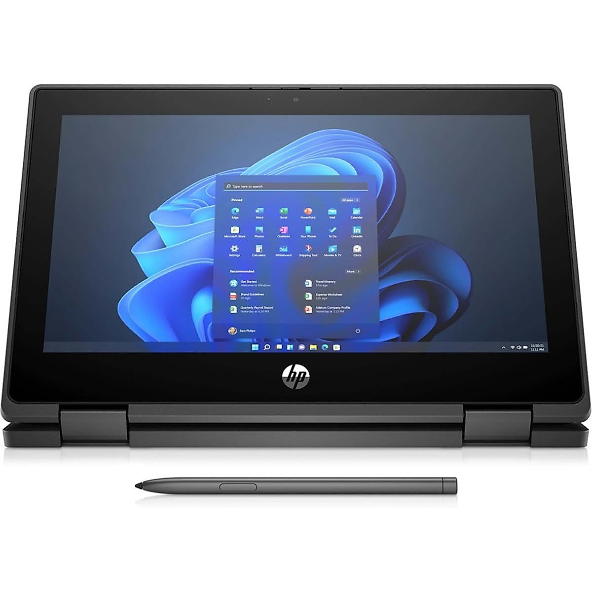 HP ProBook x360 11.6" Touchscreen Convertible 2 in 1 Notebook - HD - 1366 x 768 - Intel Pentium N6000 Quad-core (4 Core) - 8 GB Total RAM - 256 GB SSD - Windows 11 Pro - Intel UHD Graphics - Brig