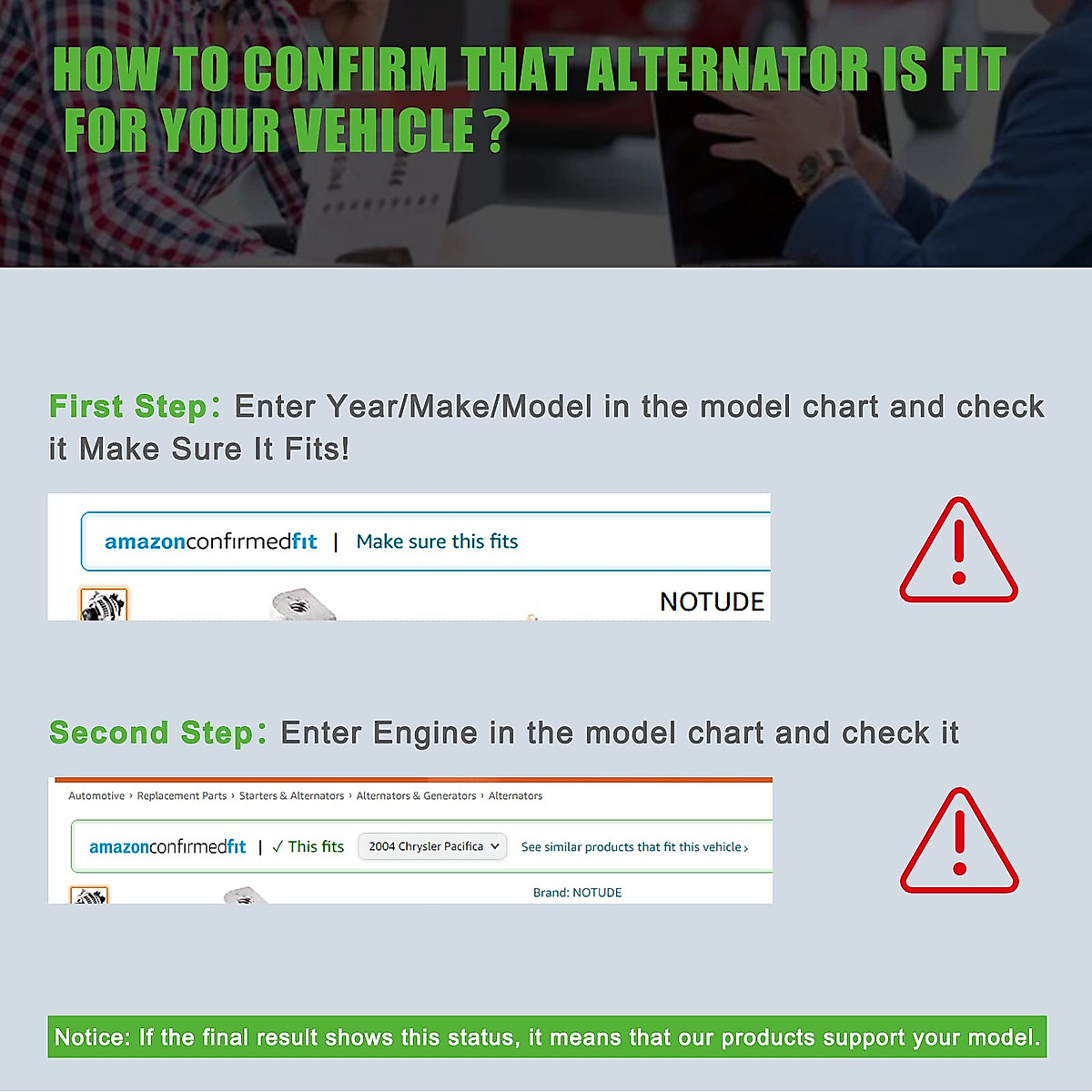 NOTUDE 1Pcs Alternator for Caravan 2001-2007 for Town & Country 2001-2007 13870 Vehicle AC Generator