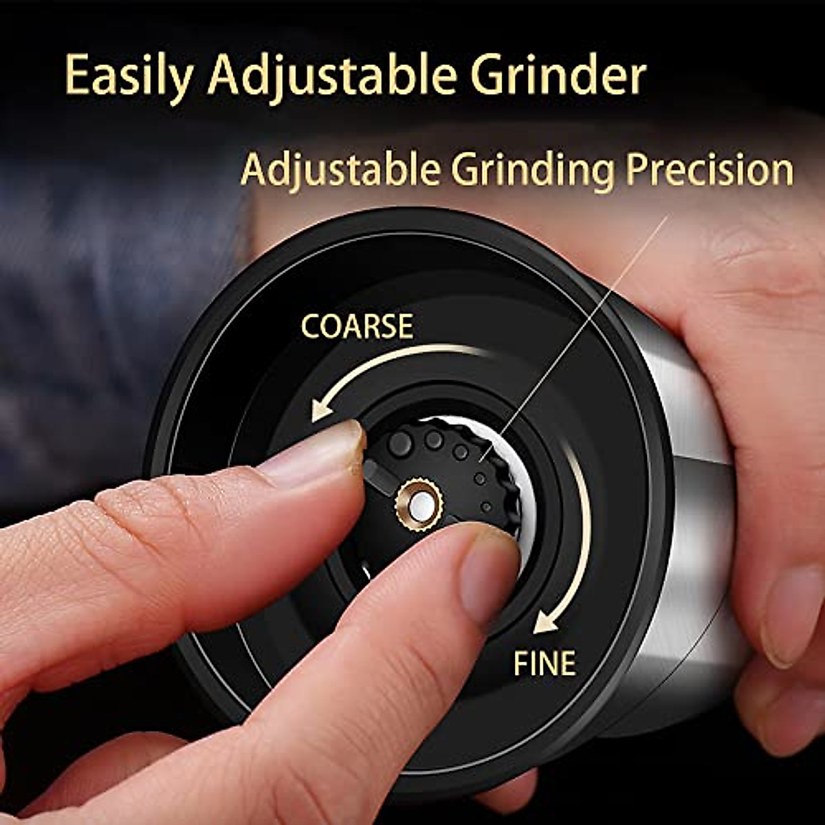 Salt and Pepper Grinder Set,2023 Newest 2 in 1 Salt and Pepper Shakers,Stainless Steel Shakers With Adjustable Coarse Mills,Pepper Shaker Spice Grinder Kitchen Chef Gift,Gift Ideal for Housewarming