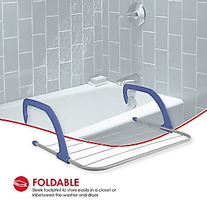 Home Basics, Fre Laundry Rack-Lightweight & Heavy-Duty Door Hanger Rod for Indoor Air Drying and Hanging, Towels, Coat, Lingerie, Freshly Ironed Clothes, Hosiery, White