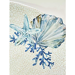Sigrid Olsen Coral Sea Life Serving Platter, Multicolor
