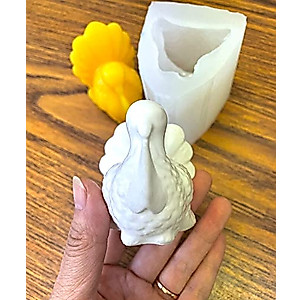 2 1/4'' small 3D silicone turkey mold candle soap TheHandmadeCharm