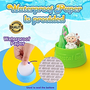 Peertoys Snow Globe Crafts for Kids - Activities Gifts for Teen Girls Ages 4-8 Arts Stem Project Games Unicorn Toddler DIY Toys & Materials Stuff with Clays Water Globes