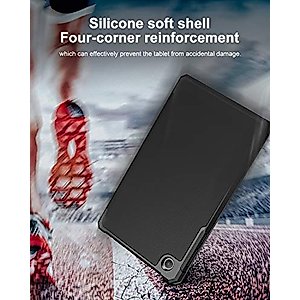 INFILAND Metrobyt-Mobile Alcatel Joy Tab 2 Case, Tri-Fold Soft Frame Cover Case Compatible with Metrobyt-Mobile Alcatel Joy Tab 2 8-inch 2020 Release Model 9032Z Tablet Only, Black