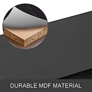 VEVOR Black Salon Wall Mount Styling Station Classic Locking Storage Beauty Salon Spa Equipment Barber Station