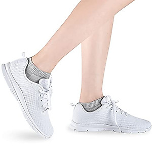 Cozi Foot 10 Pairs Women Ankle Socks Athletic Soft Low Cut Socks (Shoe Size: 5-8, C03-Black/White/Gray)