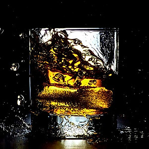 Kingrol 12 Pack Double Old Fashioned Whiskey Glasses, 10 oz Rocks Glasses Drinking Glasses for Scotch, Bourbon, Cocktails, Beverages, Water