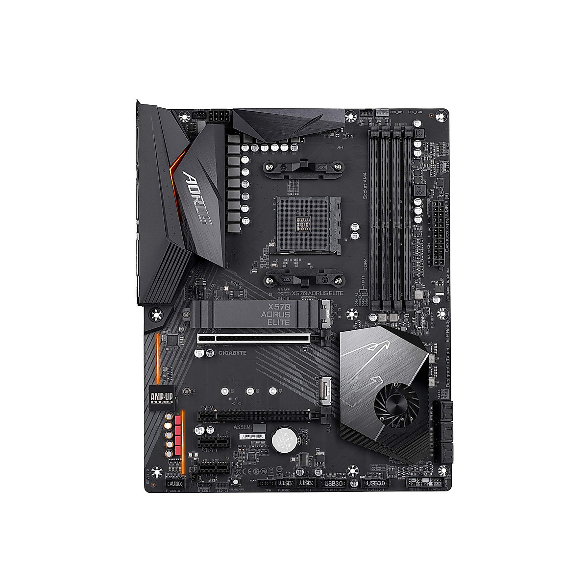 Gigabyte X570 AORUS Elite (AMD Ryzen 3000/X570/ATX/PCIe4.0/DDR4/USB3.1/Realtek ALC1200/Front USB Type-C/RGB Fusion 2.0/M.2 Thermal Guard/Gaming Motherboard)