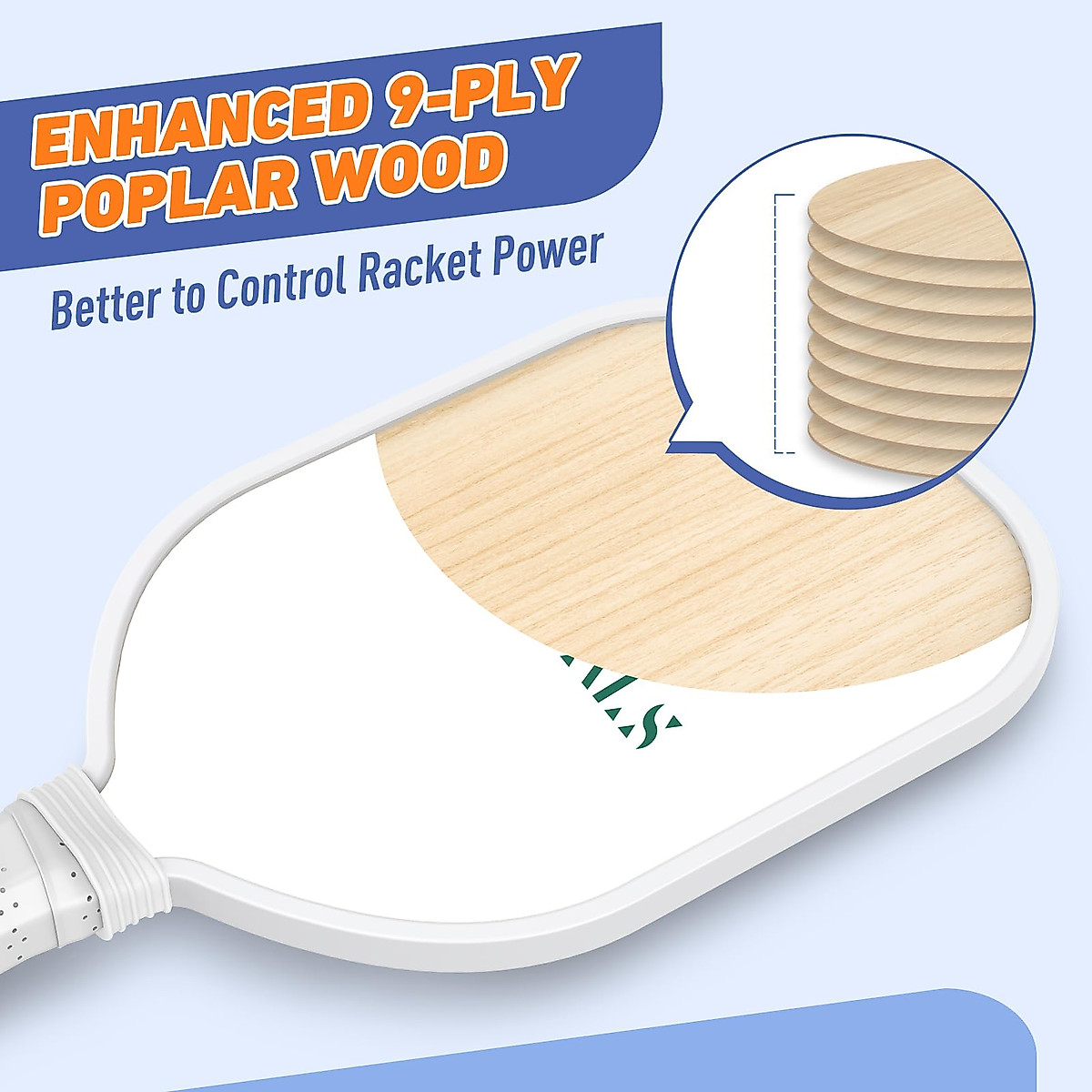 Pickleball Paddles Set USAPA Approved, Lightweight and Durable with Unique Design, USAPA Approved Pickleball Paddles Set of 4, 4 Pickleball Balls, Pickleball Bag, Pickleball Paddles