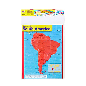 TREND enterprises, Inc. T-38930 Continents Learning Charts Combo Pack, Set of 7