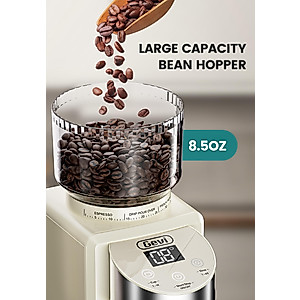 Gevi Electric Burr Coffee Grinder with 35 Grind Settings for Espresso, Drip, French Press - 120V