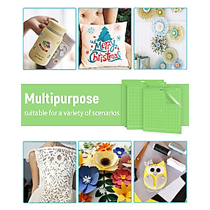 Colemoly 12x12 Cutting Mat 9 Pack Standard for Cricut Maker/Maker 3/Explore 3/Air 2/Air/One Cut Cards 2 Pack Scraper Green Grip Sticky Cricket Replacement Accessories Pad for Supplies,Quilting