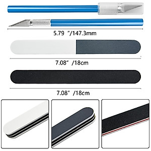 XINGYHENG 41Pcs Modeler Basic Tools Craft Set Compatible with Gundam Model Tools Kit with Plastic Box Hobby Model Assemble Building Repairing and Fixing DIY Craft Kit