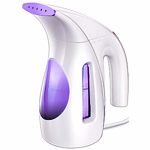 Hilife Steamer for Clothes, Portable Handheld Design, 240ml Big Capacity, 700W, Strong Penetrating Steam, Removes Wrinkle, for Home, Office and Travel (Purple)