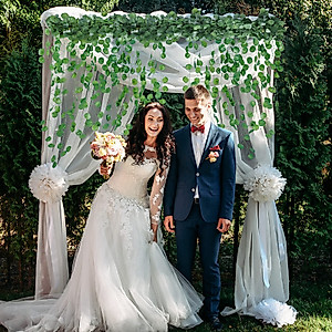 Whonline 10 Pack 69ft Artificial Ivy Garland Fake Vines with Greenery Begonia Leaf Hanging Plants for Bedroom Home Wedding Garden Decoration