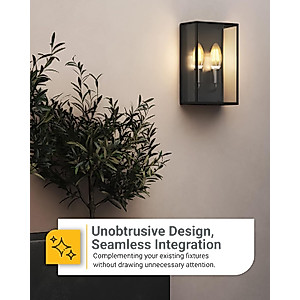 Sunco 6 Pack LED B11 Light Bulb Dusk to Dawn Candelabra, 5W Equivalent 40W, CRI91 2700K Soft White, 500 Lumens, Edison Vintage Filament E12 Base, Photocell Sensor for Sconces Chandeliers - UL