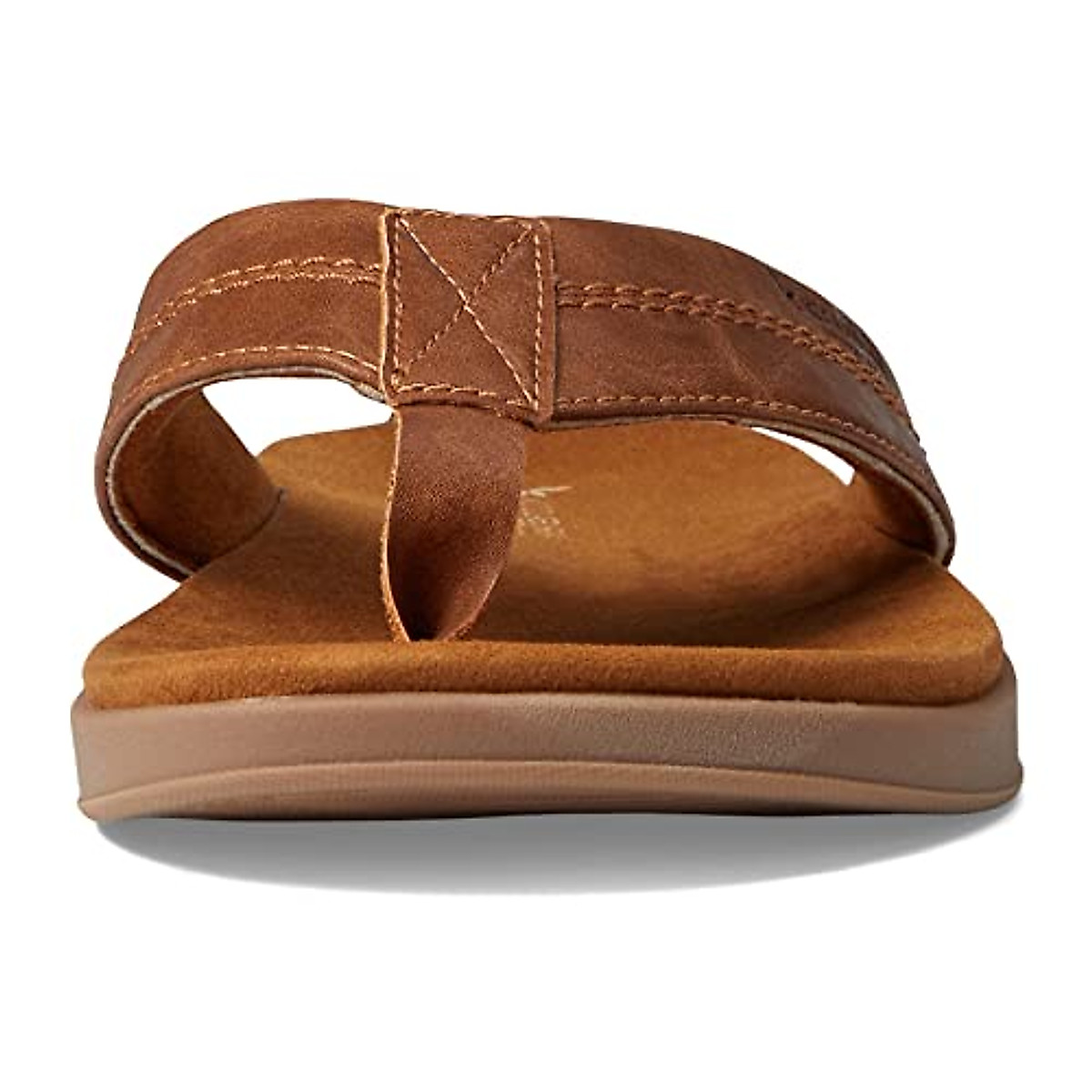 Koolaburra by UGG Men's TREEVE Sandal Flip-Flop, Chestnut, 12