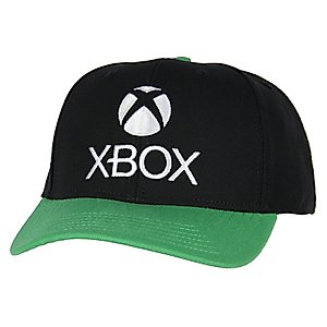 Xbox Mens' Gaming Logo Snapback Hat Adult Precurve Adjustable Hat Cap | Perfect for Everyday Wear and Video Game Fans Black