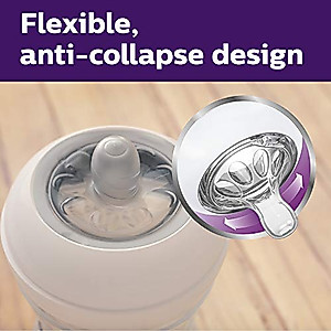 Philips Avent Natural Baby Bottle, Clear, 11oz, 4pk, SCF016/47