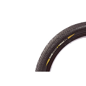 KHE BMX Tire Freestyle MAC2+ Street Park Folding 20 x 2.30 Inches 0.79lbs Black