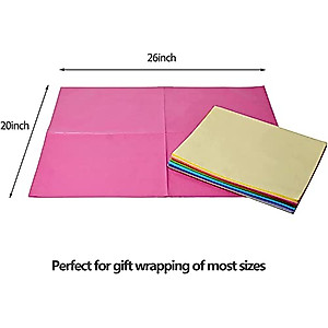 Tissue Paper for Gift Bags, 150 Sheets 30 Assorted Colored Tissue Paper Bulk for Gift Wrapping, 20 x 26 in Art Tissue Paper for Crafts, Gift Wrapping Tissue Paper for Gifts
