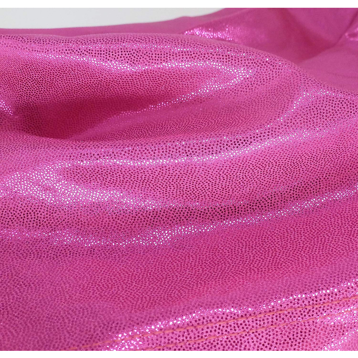 Girls Dance Short Gymnastics Athletic Shorts Sparkle Glitter Tumbling Bottoms (Rose red, 120)