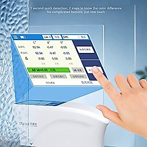 Spectrophotometer, Portable Professional Color Difference Tester Digital 3.5in Touch Screen with Software for Whiteness Yellowness
